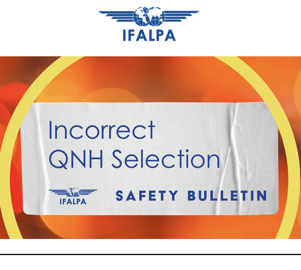 IFALPA Safety Bulletin - Incorrect QNH Selection - Austrian Cockpit ...